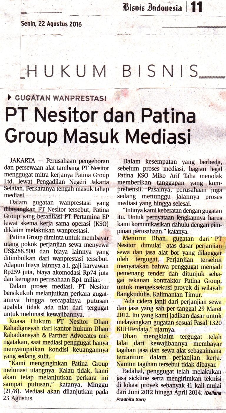 Dhan Rahadiansyah & Partners – Law Firm